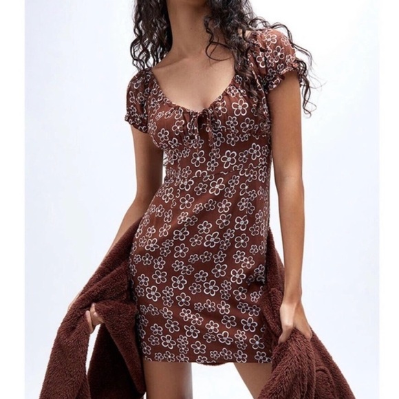 PacSun | Dresses | Brown Flower Printed Pacsun Sundress | Poshmark